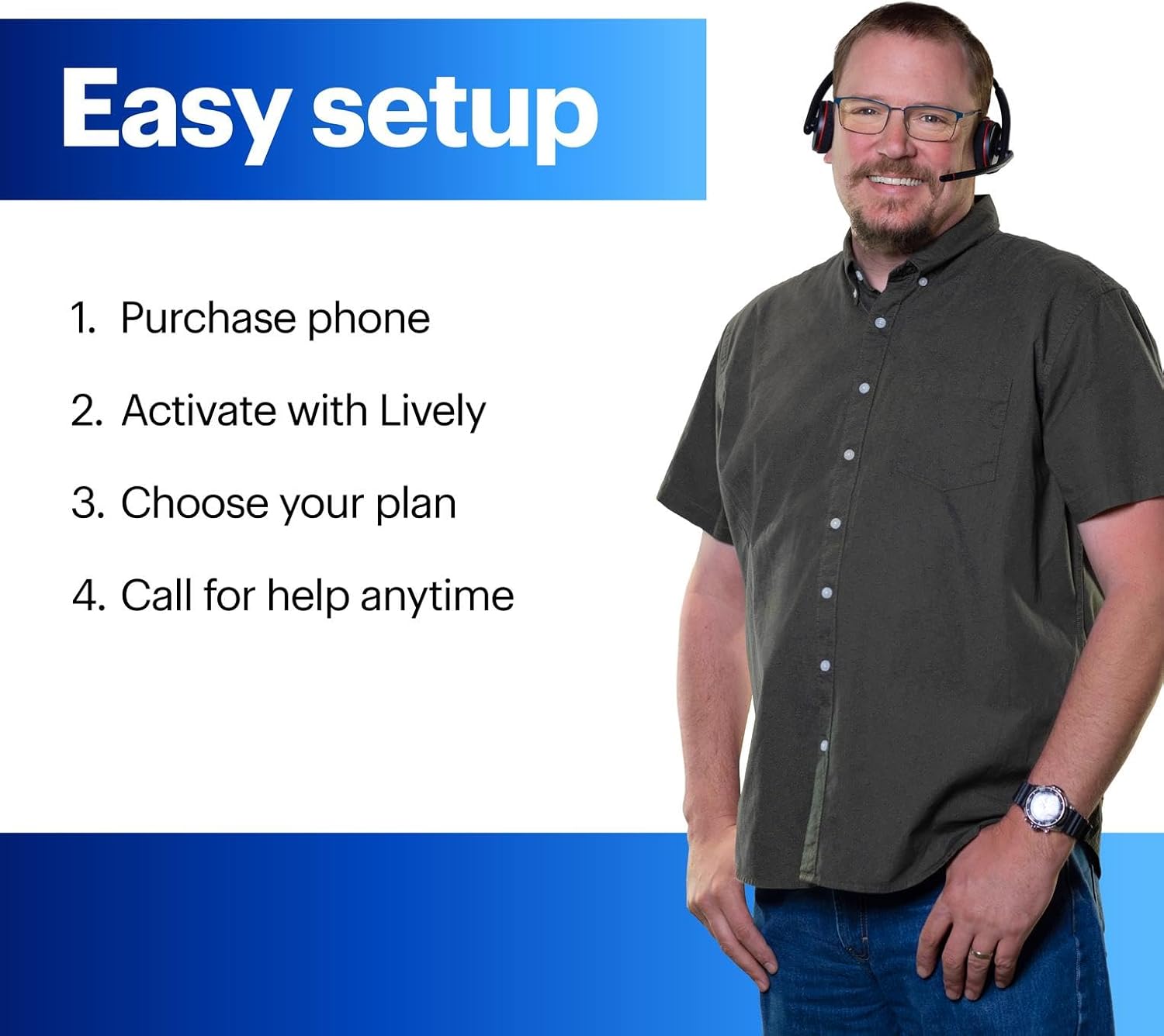 Lively Jitterbug Smart4 Smartphone for Seniors – Cell Phone for Seniors ...